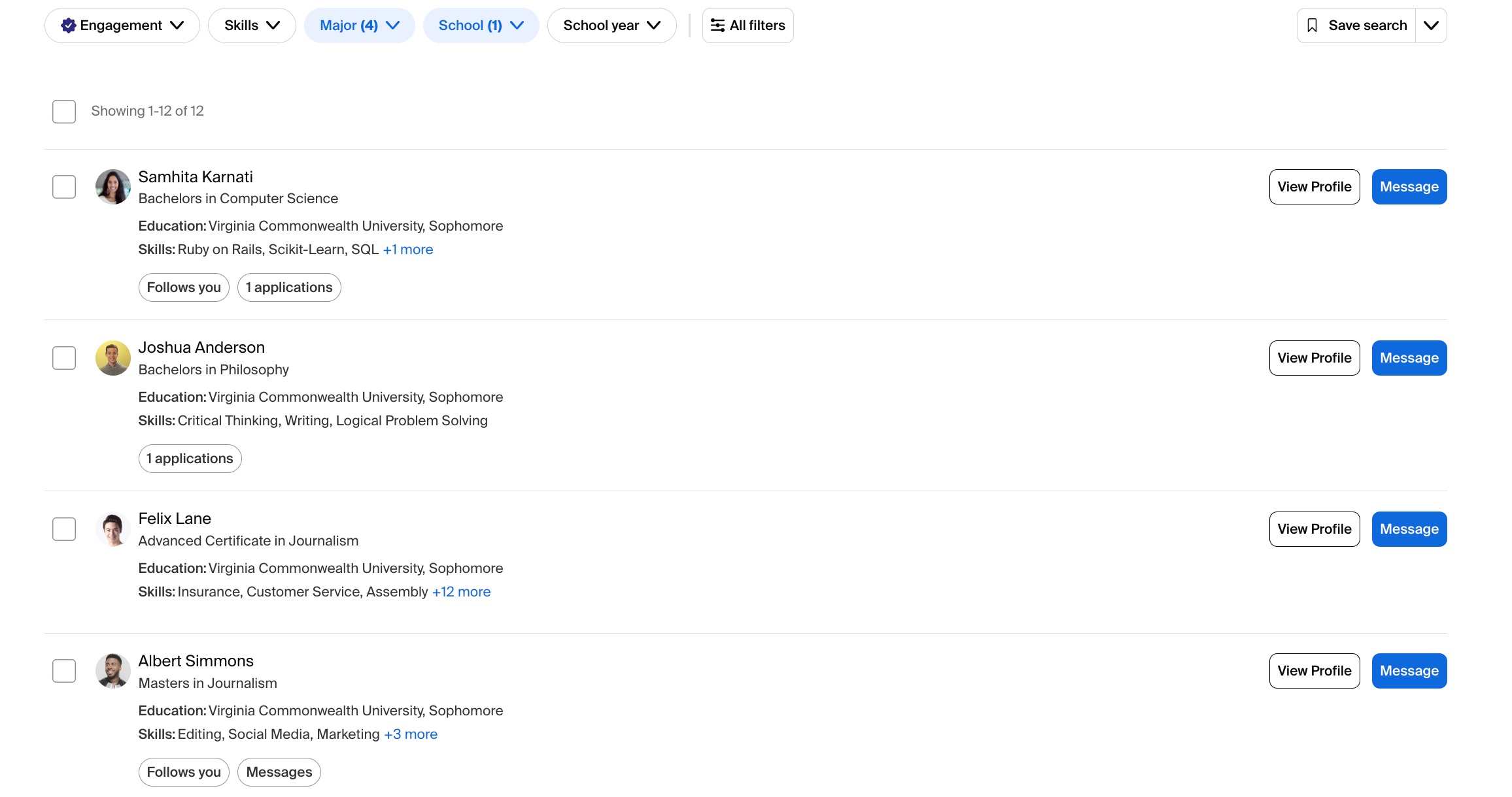 A Guide to Talent List – Handshake Help Center