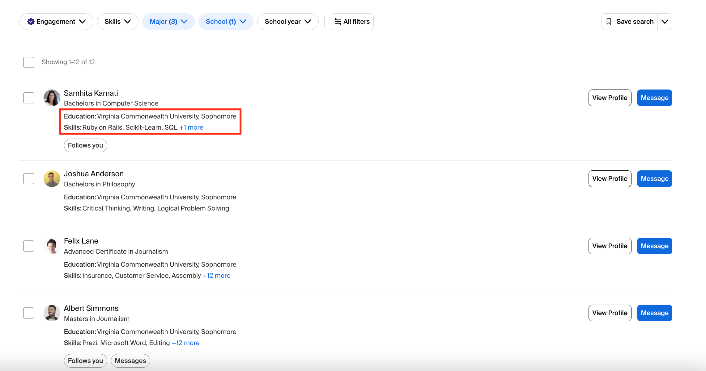A Guide to Talent List – Handshake Help Center