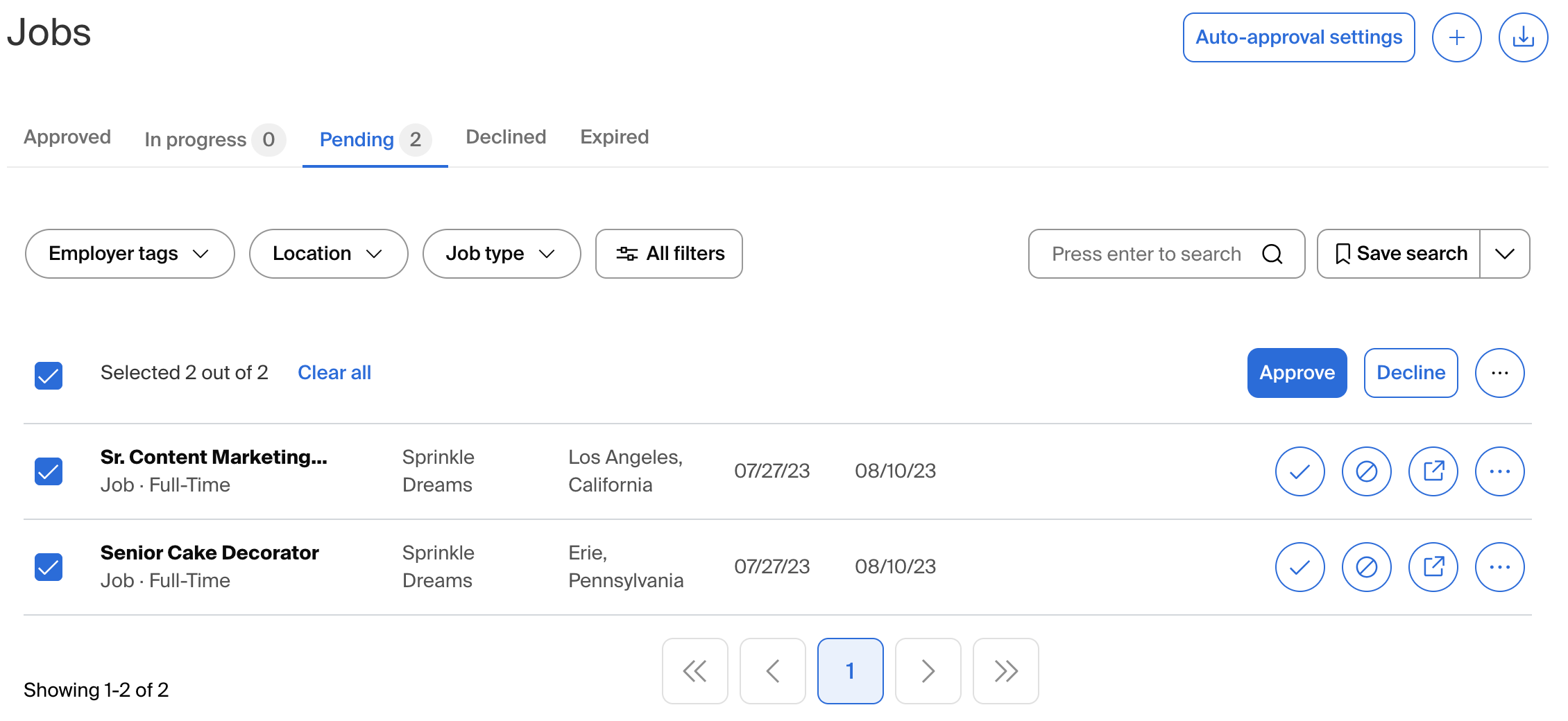 Processing Job Posting Requests – Handshake Help Center