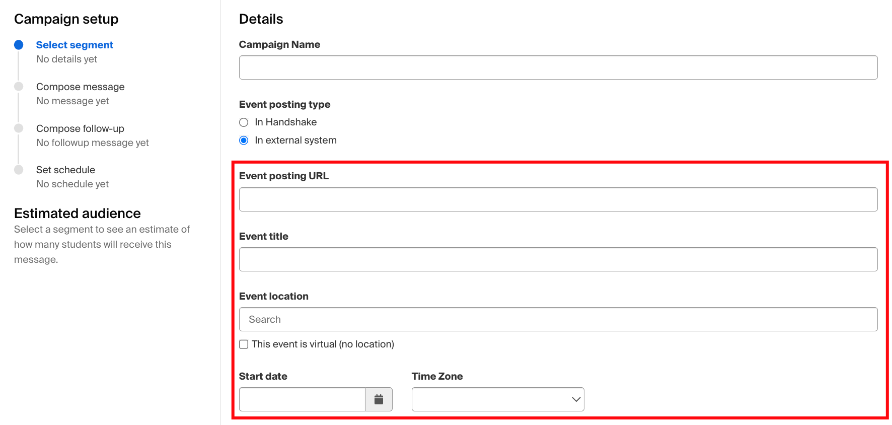 Campaigns: Create an Event, Fair or Branding Campaign – Handshake Help ...