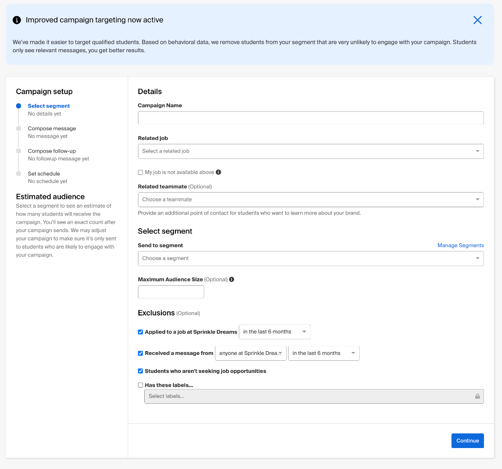 Campaigns: Create an Event, Fair or Branding Campaign – Handshake Help ...
