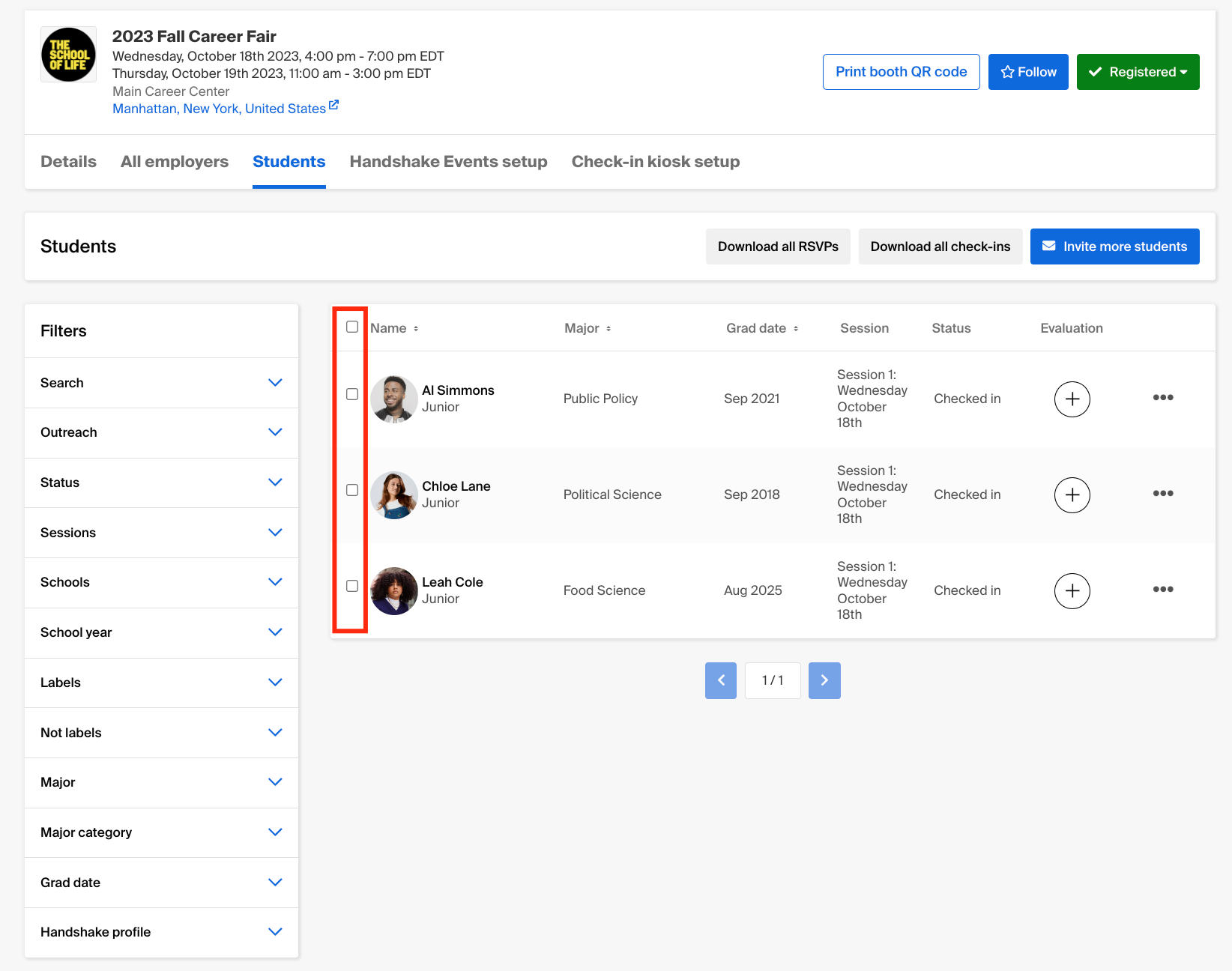 Downloading Public Resumes – Handshake Help Center