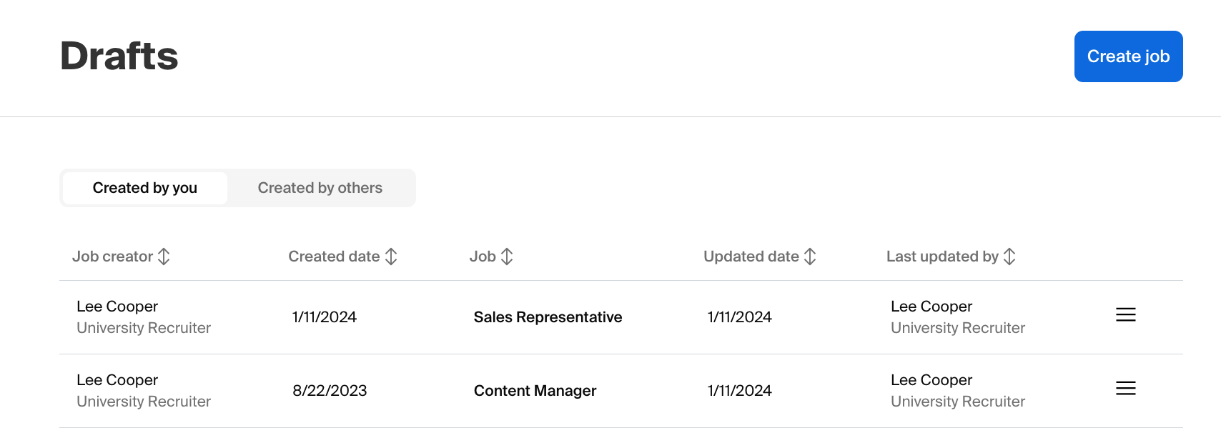Manage your Job Drafts – Handshake Help Center