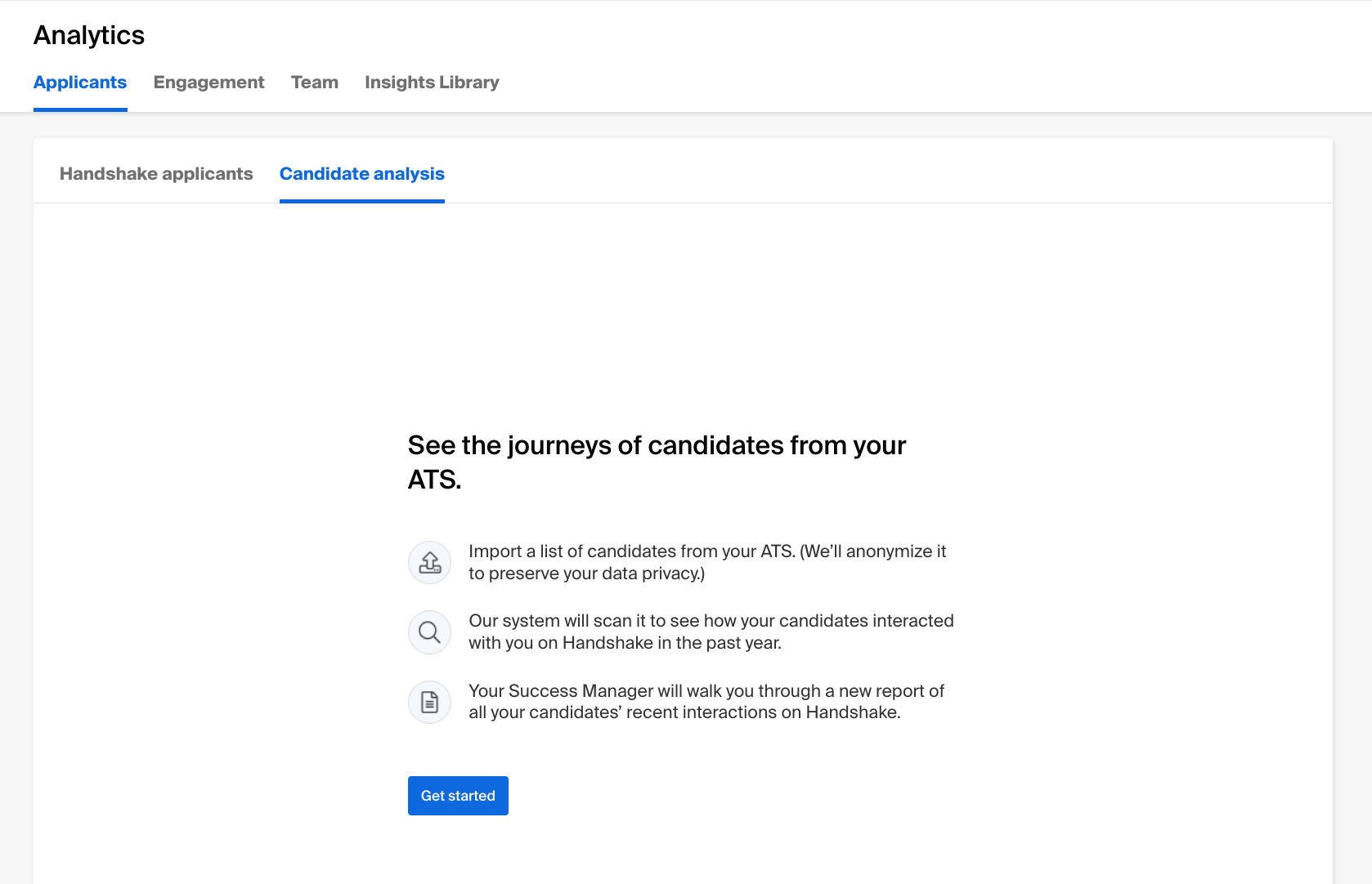 Candidate Analysis – Handshake Help Center