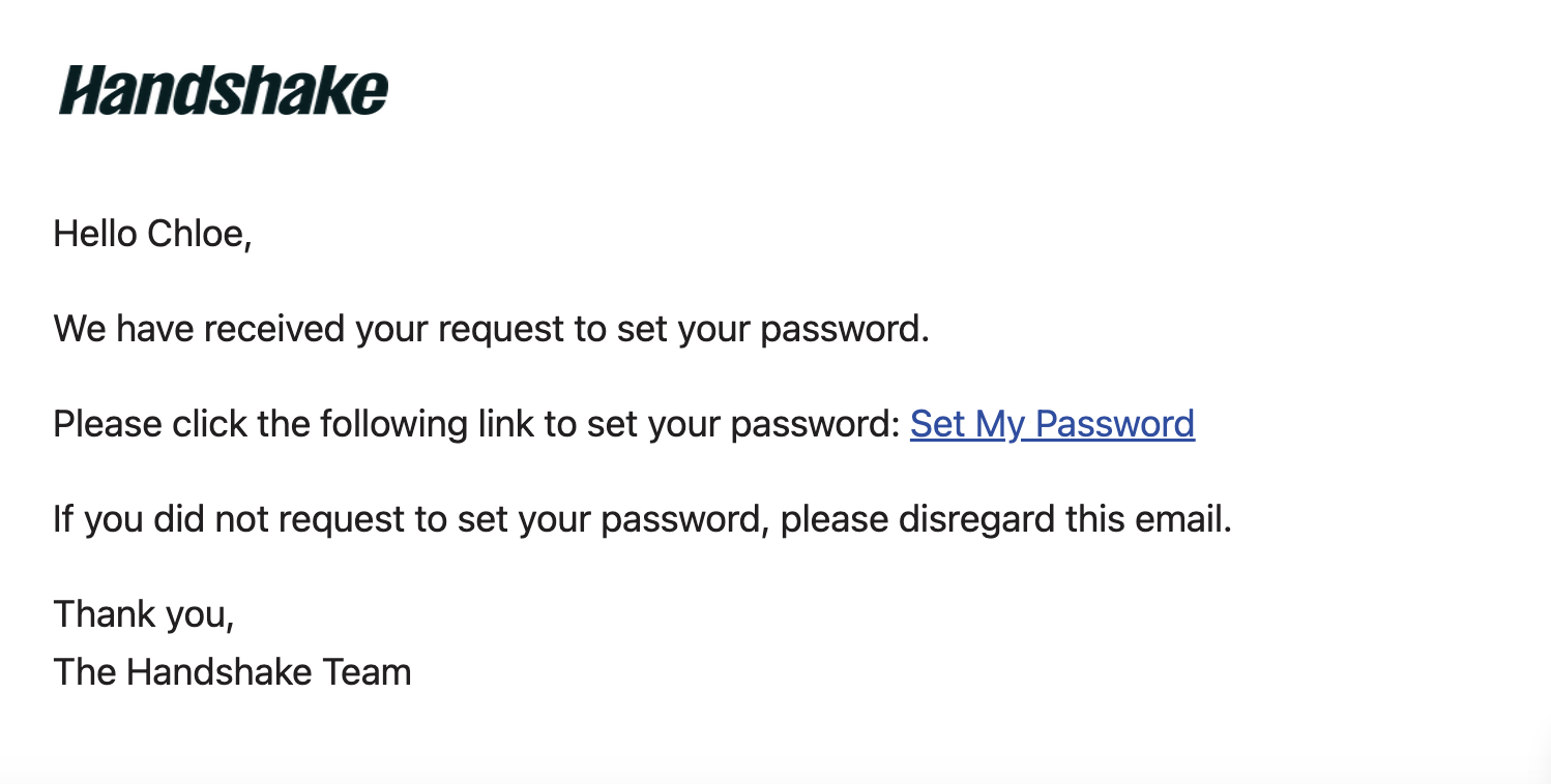 How to Set Up Handshake Login Credentials (if you're unable to use ...