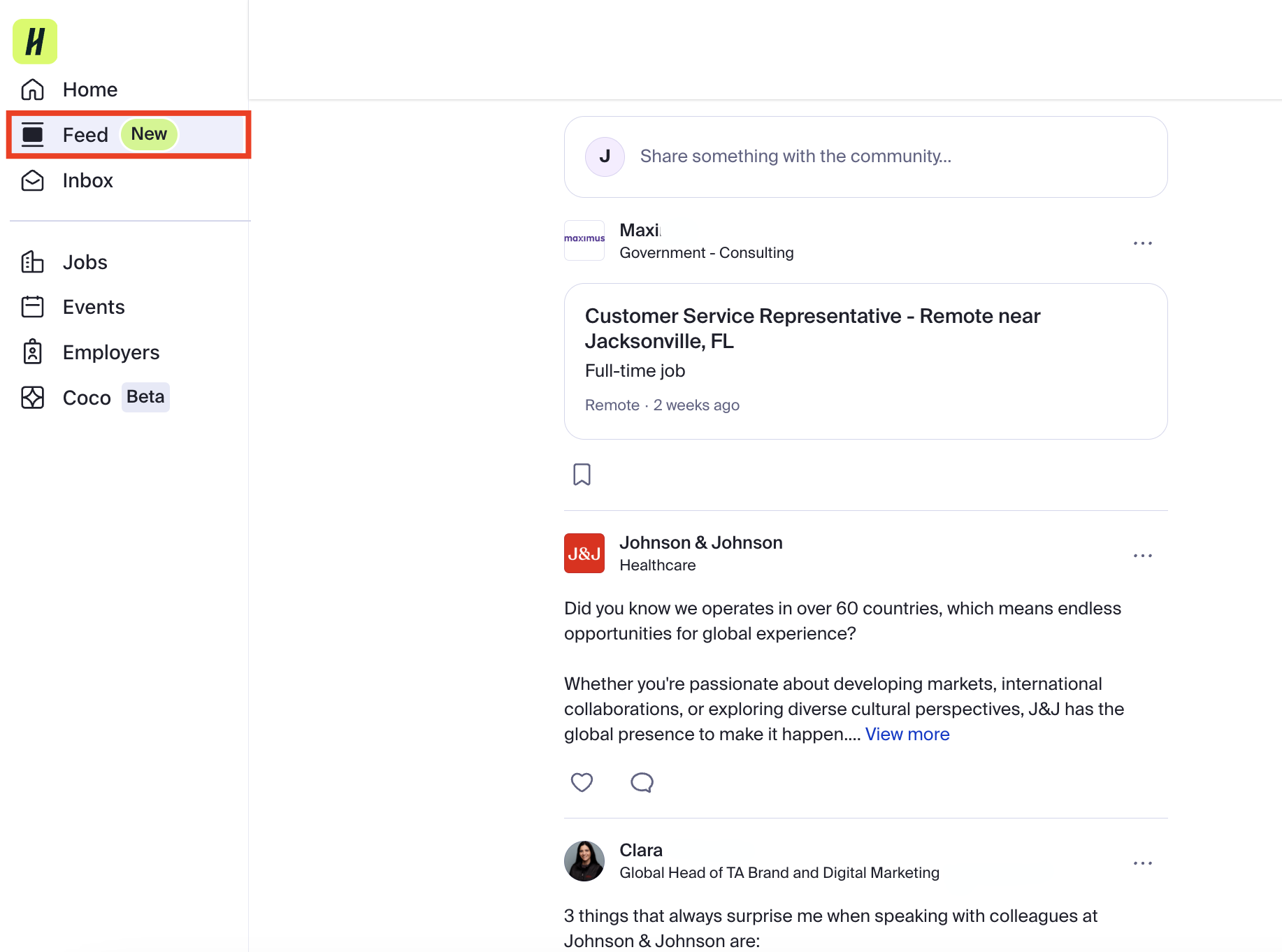Handshake Feed: Overview & Interactions – Handshake Help Center