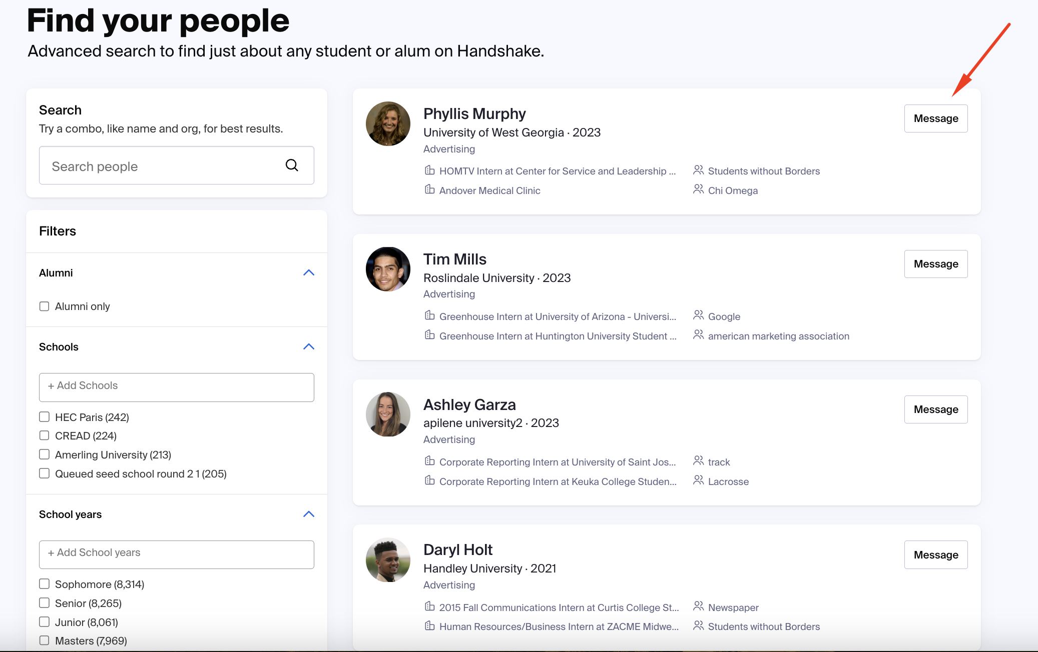 Campus Profiles in Handshake – Handshake Help Center