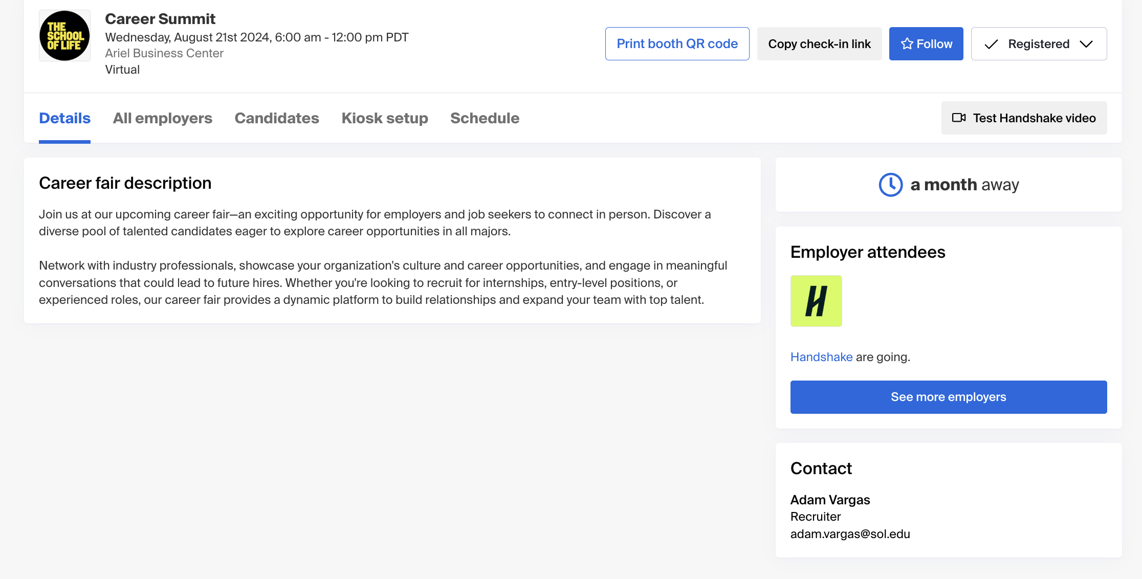 How to Search for a Career Fair – Handshake Help Center
