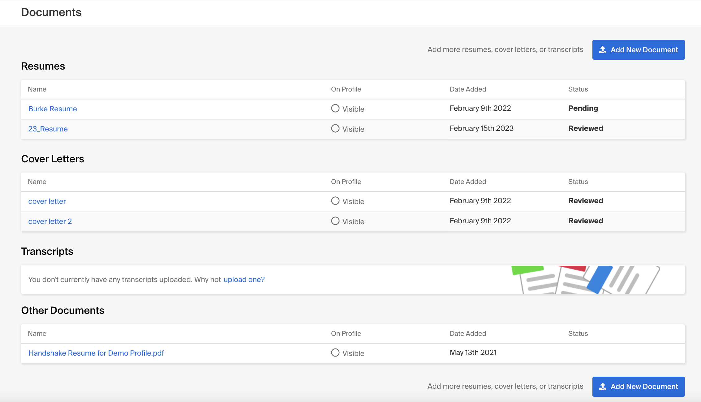 How to Upload a New Document – Handshake Help Center