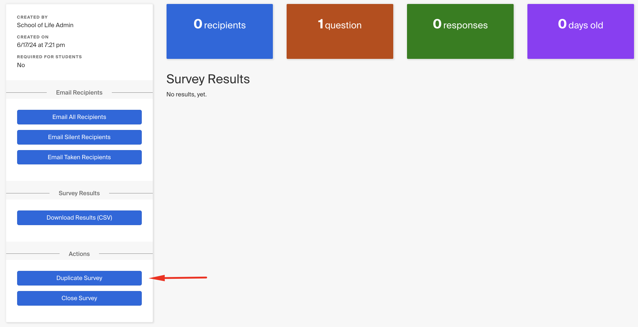 How to Duplicate a Survey – Handshake Help Centre