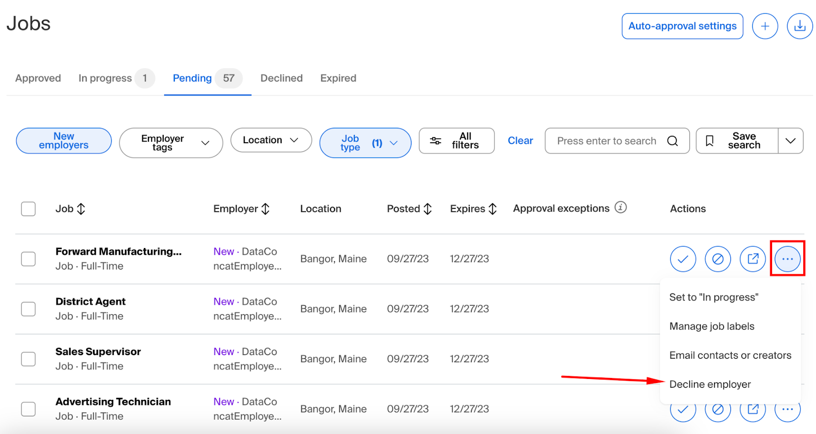 Processing Employer Approval Requests using Job Based Approvals ...