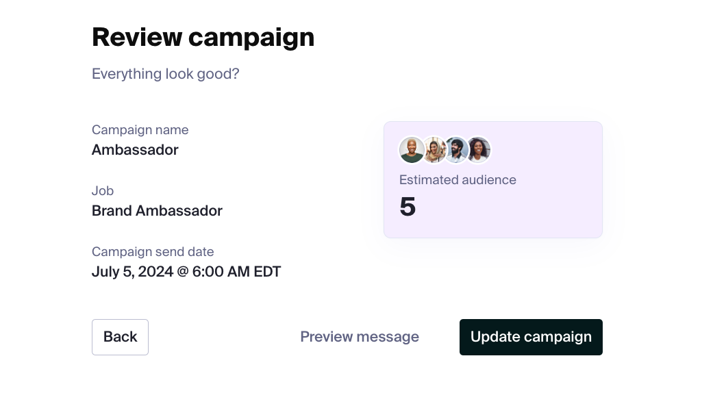 Campaigns: Editing a Campaign – Handshake Help Center