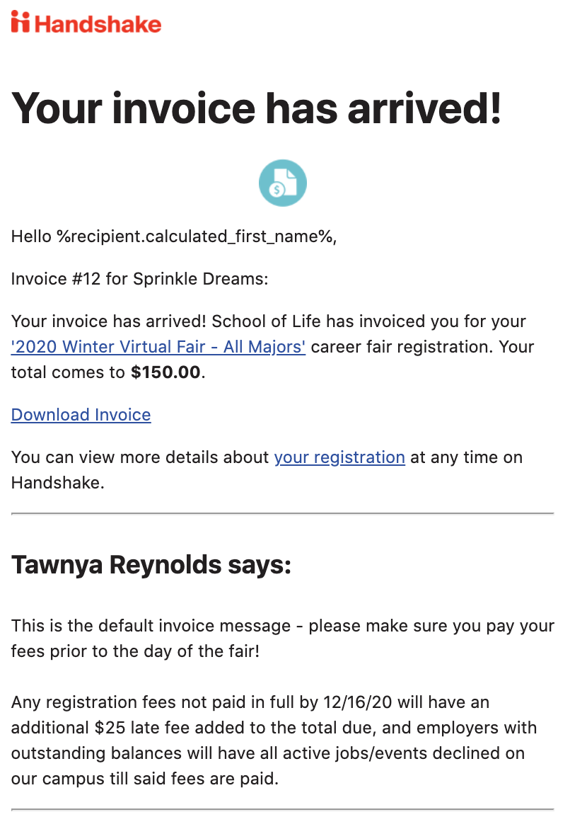 How to Send an Invoice – Handshake Help Center