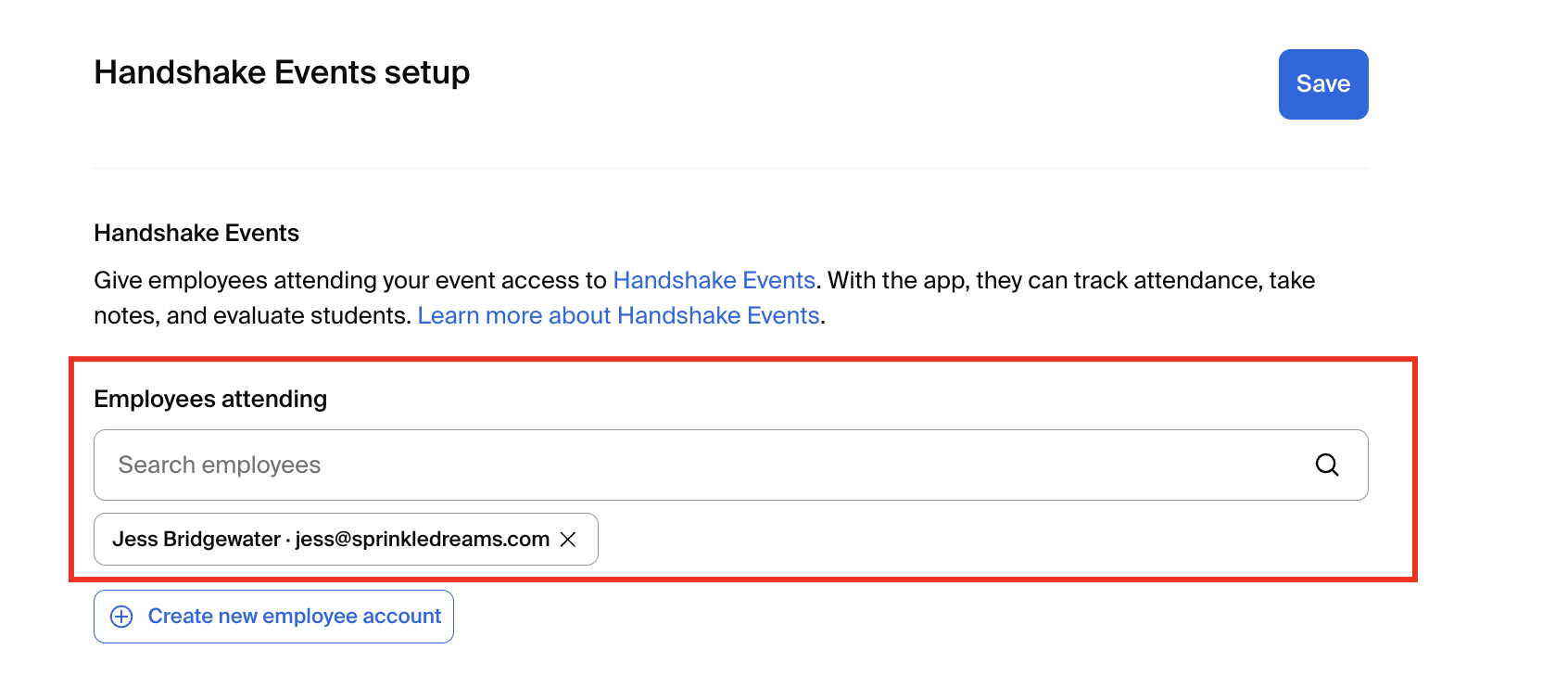 Handshake Events Setup for Mobile App – Handshake Help Center