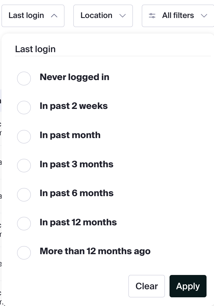 Filter Contacts: Last Login Date – Handshake Help Center