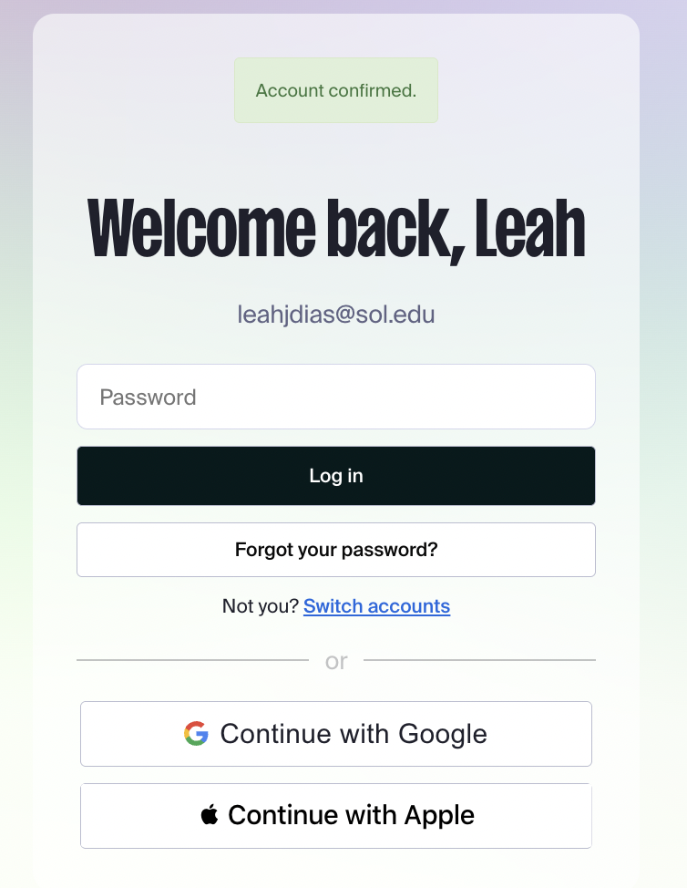 Create a Student Account (if you already have an Employer Account ...