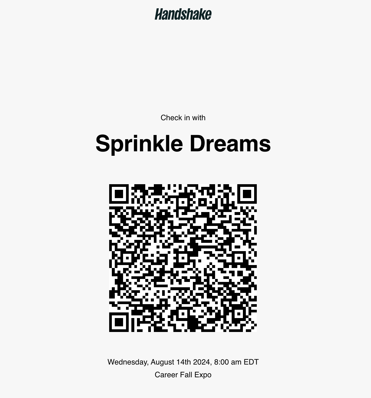 Download an Event or Fair Booth QR Code – Handshake Help Center