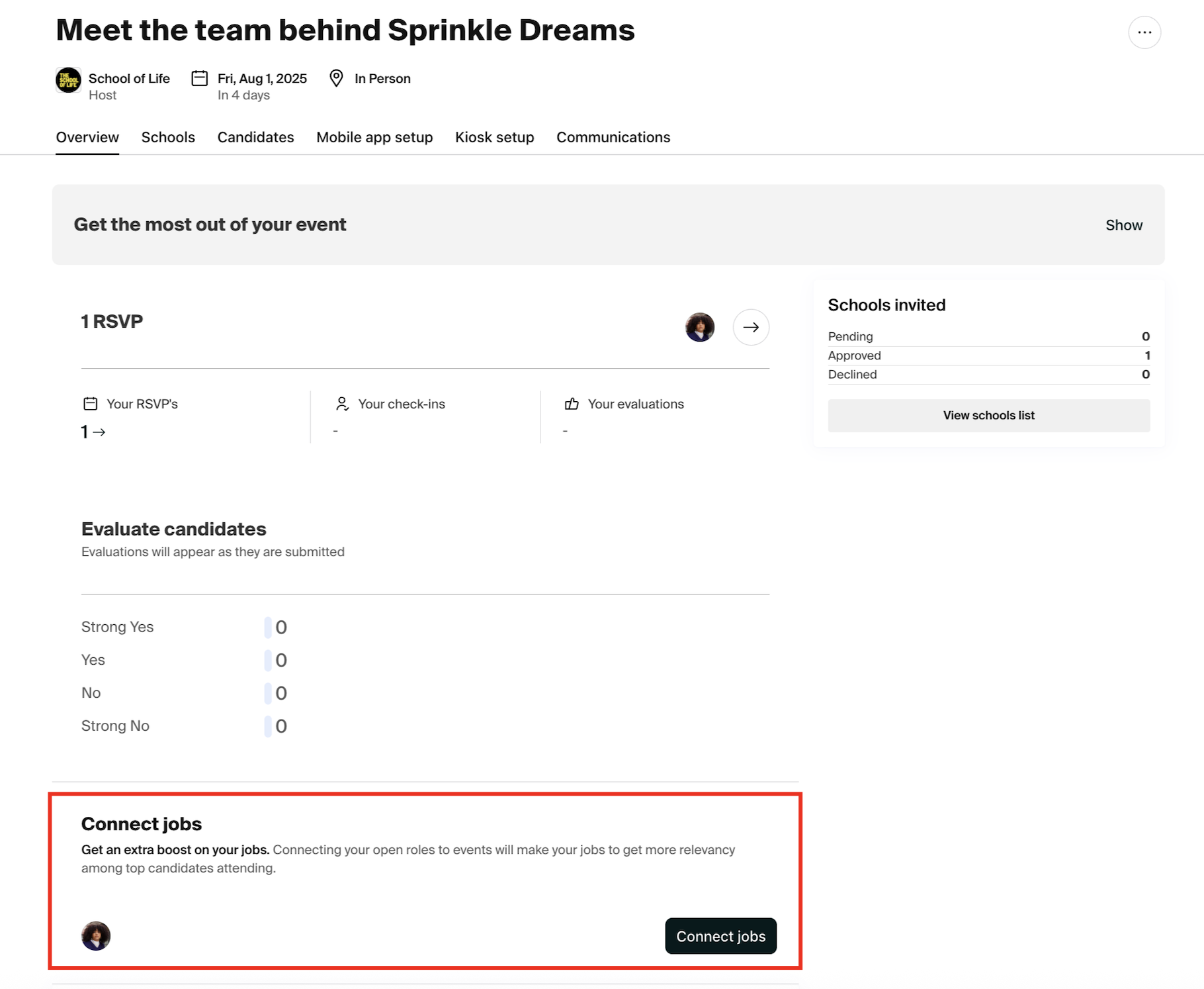 Connecting Your Jobs to Your Events – Handshake Help Centre