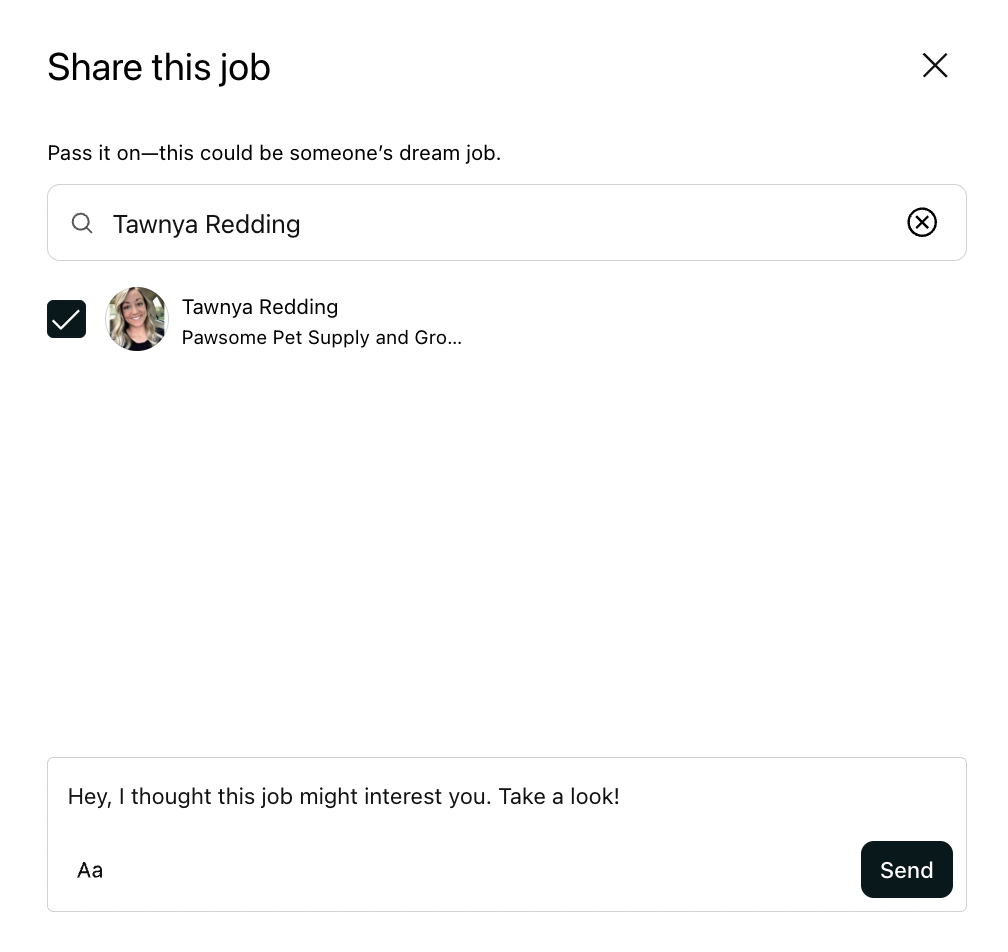 Sharing a Job on Handshake – Handshake Help Center
