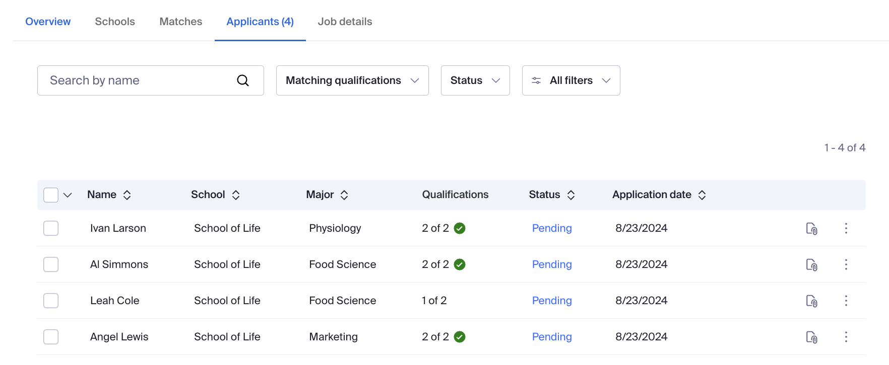 Reviewing Applications in Handshake – Handshake Help Centre