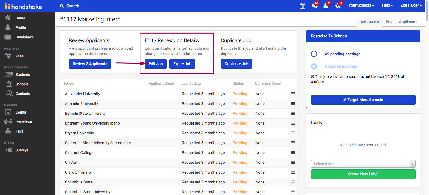 Job Applicant Notification Preferences – Handshake Help Center