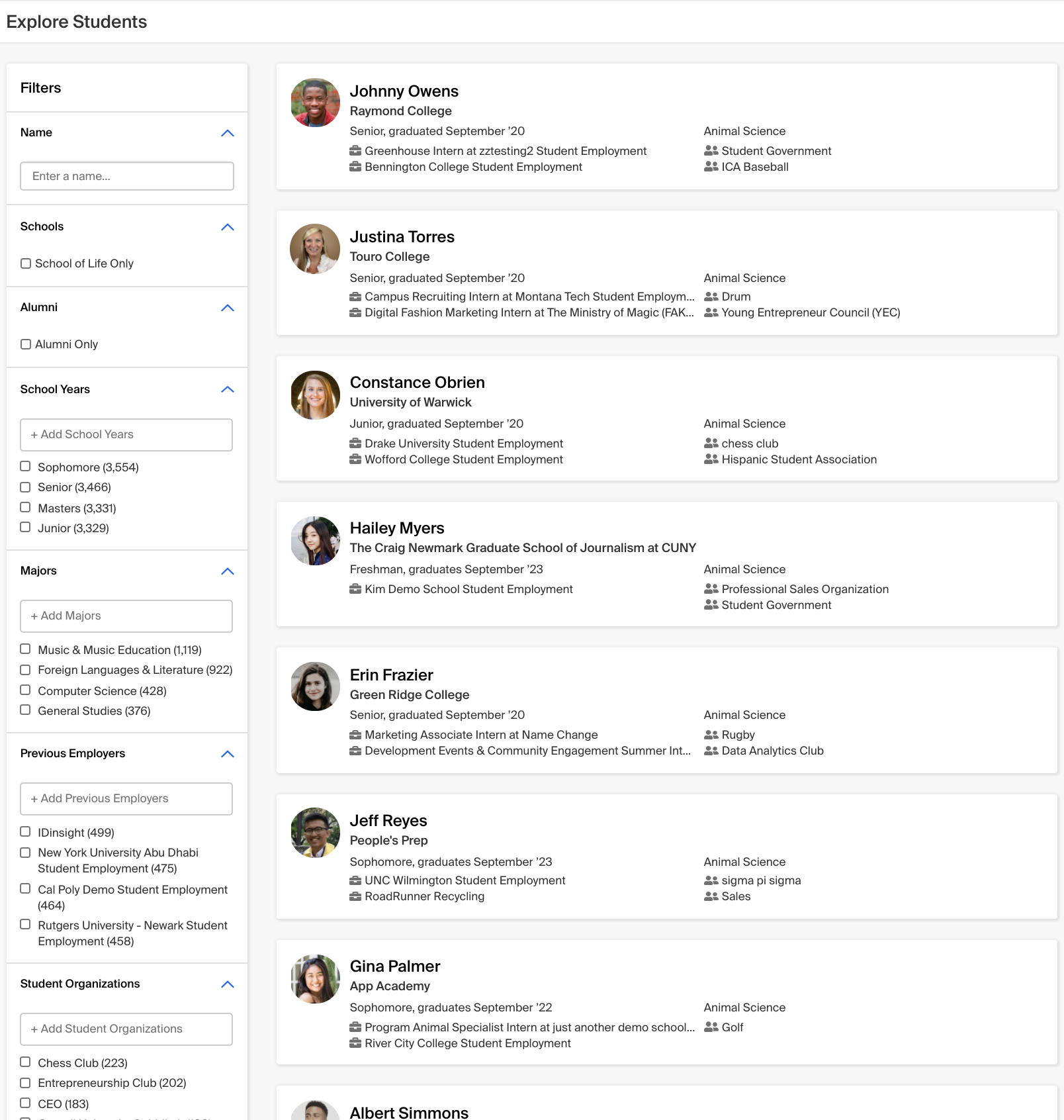 Campus Profiles in Handshake – Handshake Help Centre