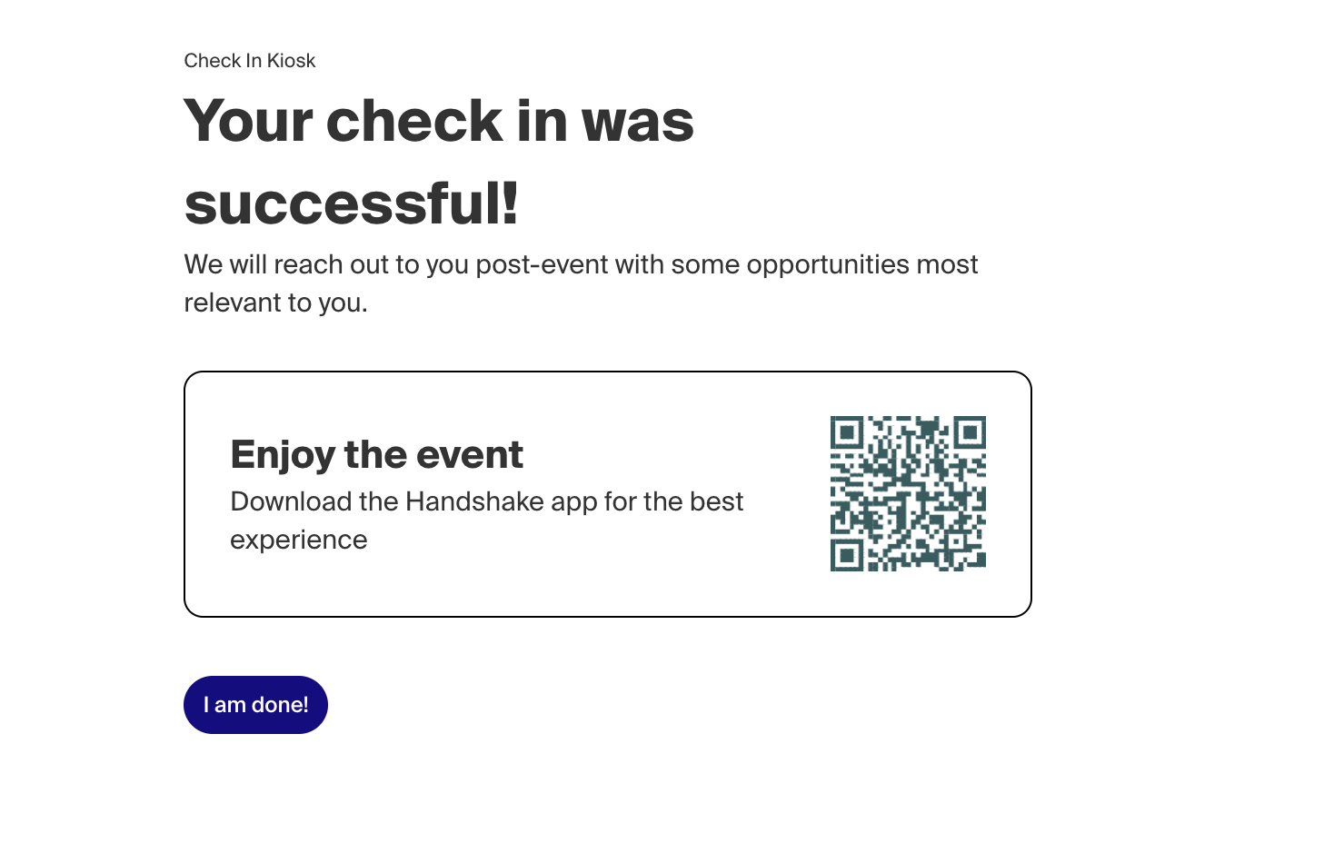 Check-in with an Employer at an Event or Fair – Handshake Help Center